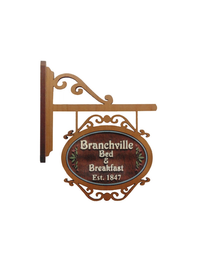 Custom 1:24 Scale Dollhouse miniature sign | Etsy