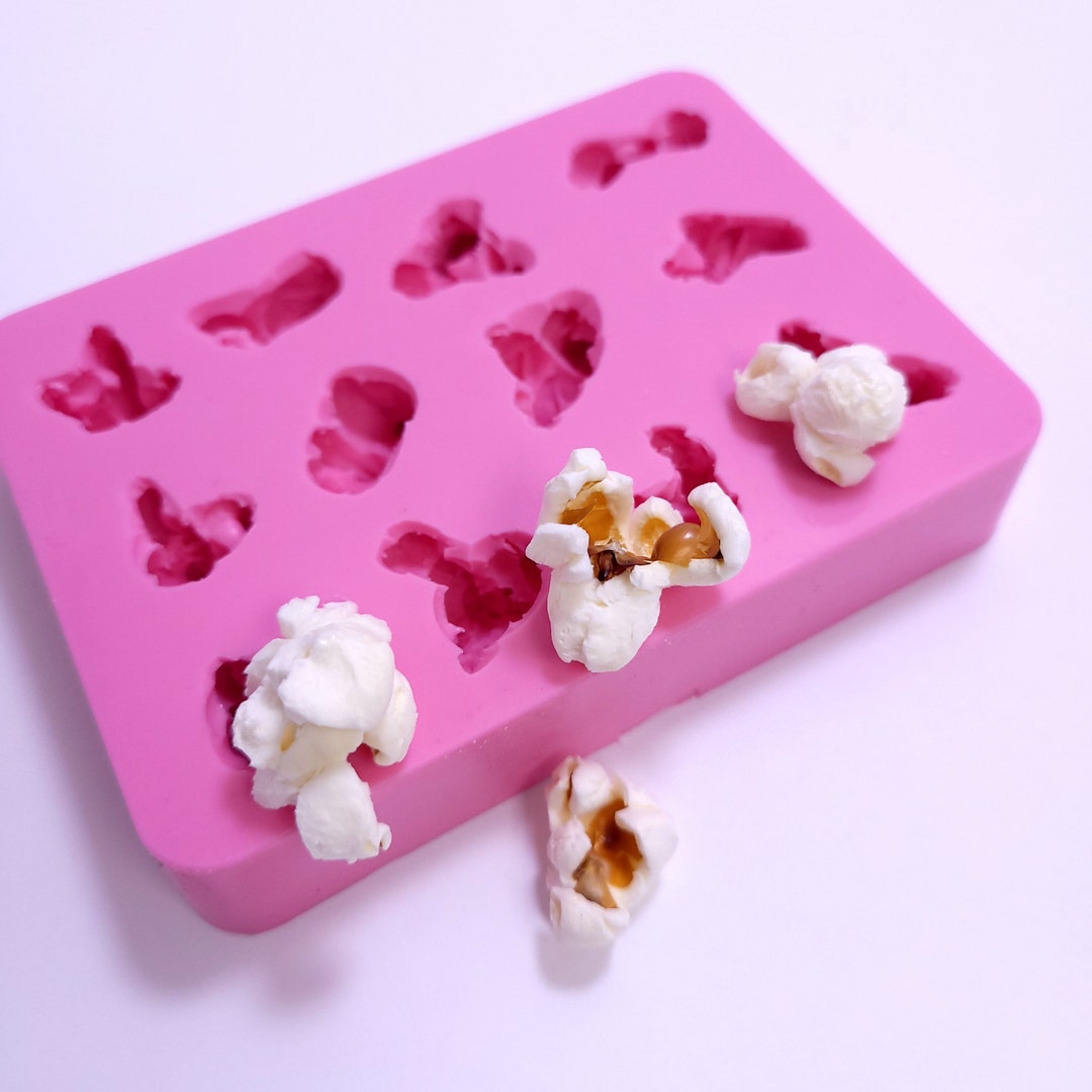 Realistic Popcorn Silicone Mold 12 Cavities Wax Mold Resin Mold Soap ...