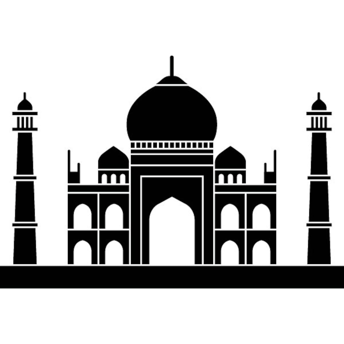 Taj Mahal Sticker Wall Decal Art Home Deco Vynil Children Room | Etsy