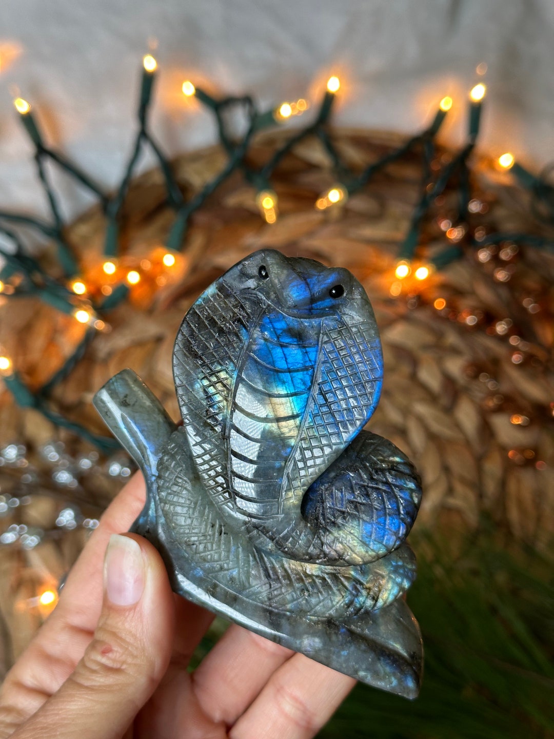 Labradorite Snake Cobra - Etsy