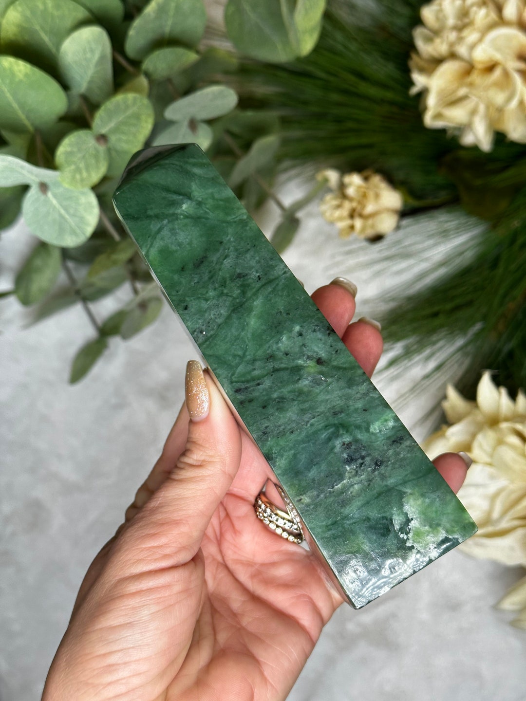 Nephrite Jade Tower - Etsy
