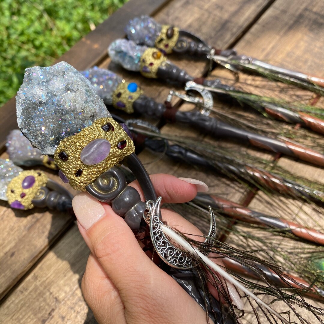 Angel Aura Amethyst Wand: Magic Faerie Wand - Etsy