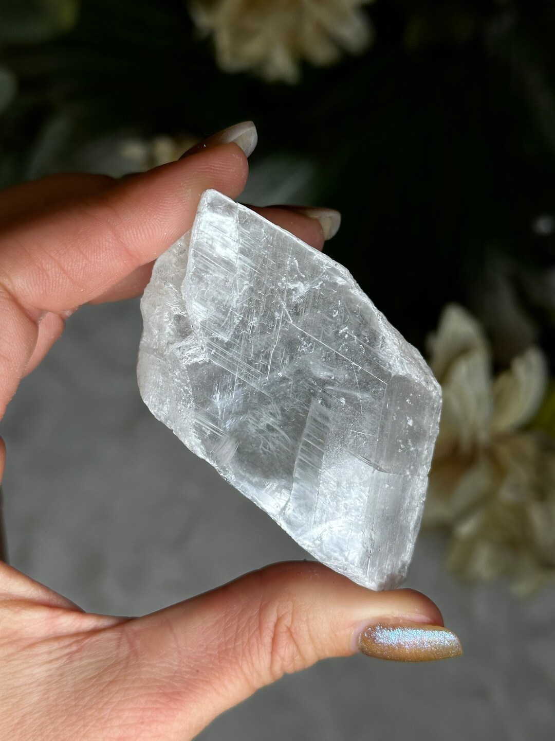 Clear Genuine Selenite, Utah Glass Mountain Stone - Etsy