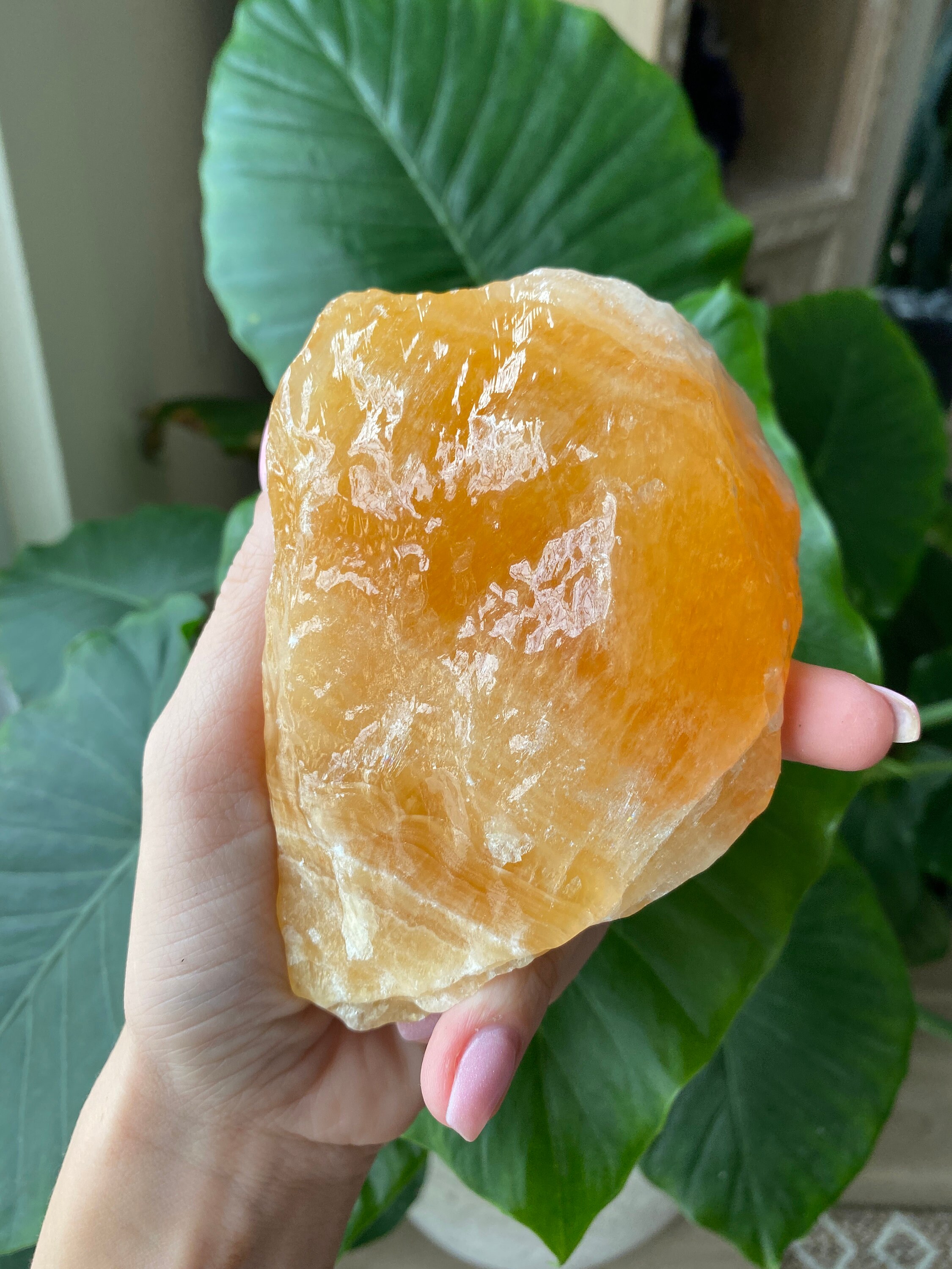 Orange calcite raw orange calcite chunk | Etsy