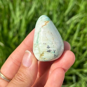 Azurite in Barite Palm Stone. NEW FIND - Etsy