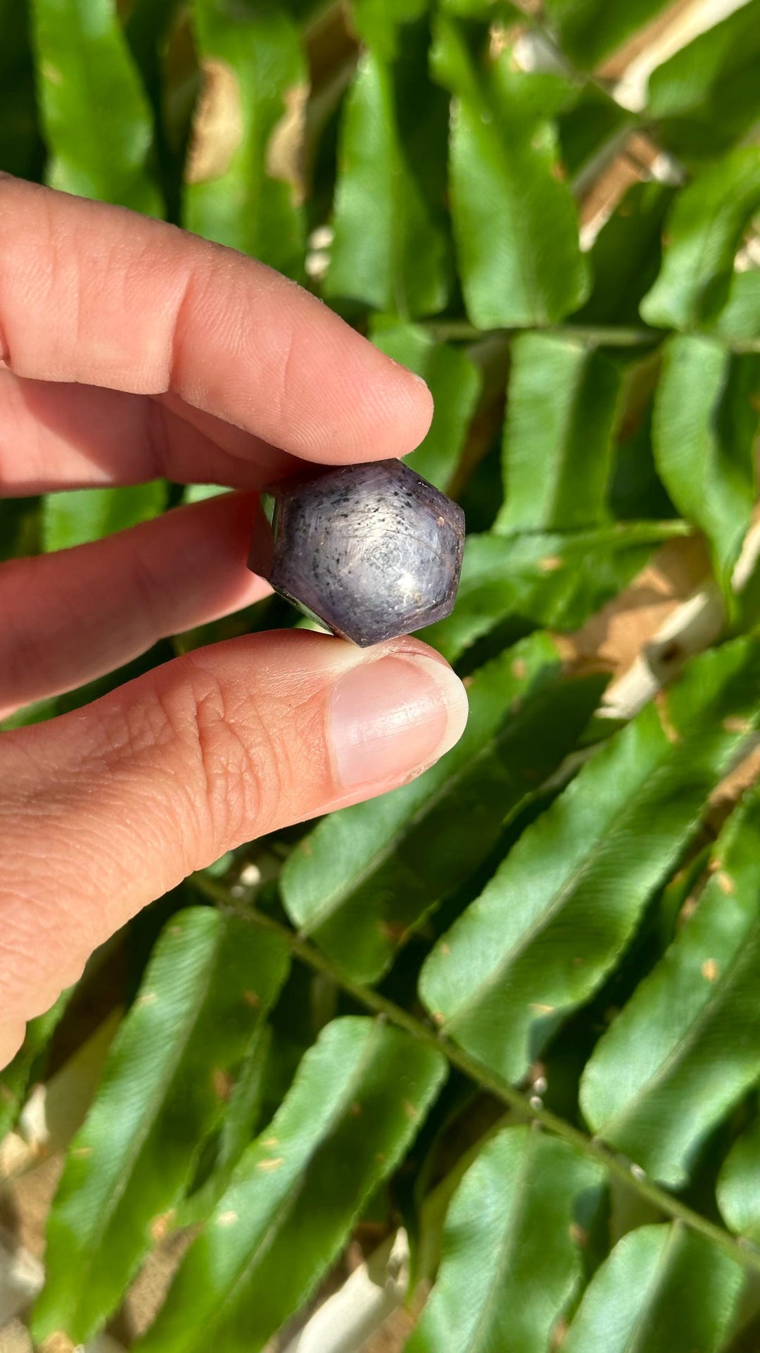 Ruby Hexagonal Stake, Real Ruby Stone With Star - Etsy