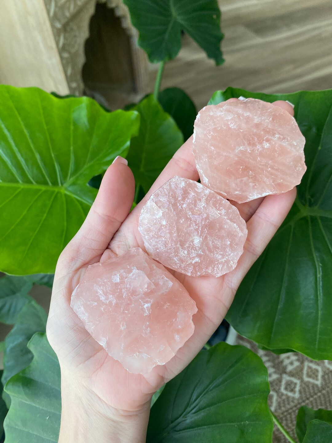 Large Rose Quartz Chunk Raw Rose Quartz Calcite Pink - Etsy