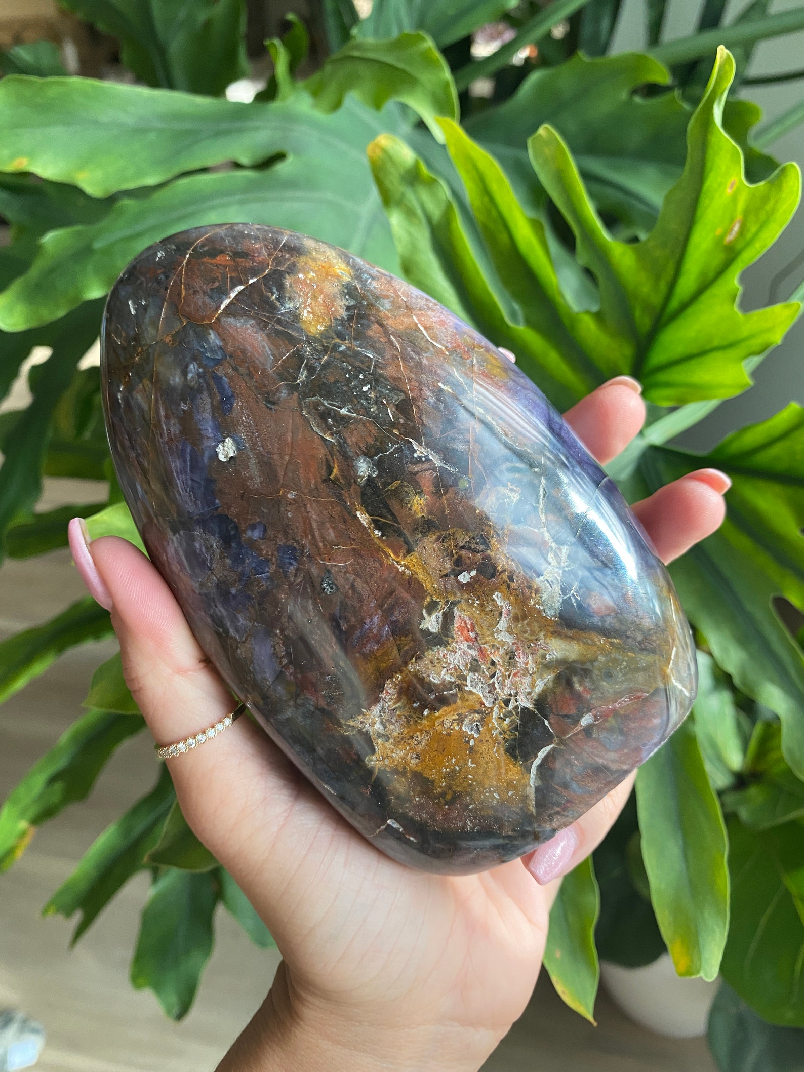 Violet Agate Free Form Standing Free Form Healing Stone - Etsy
