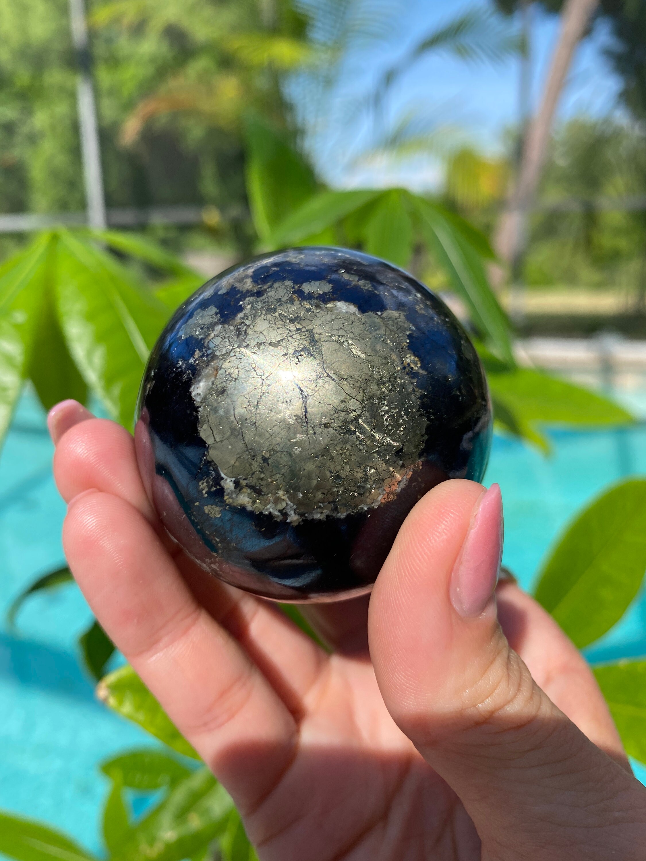 Covellite sphere covelite coveline Covaline Covalite | Etsy