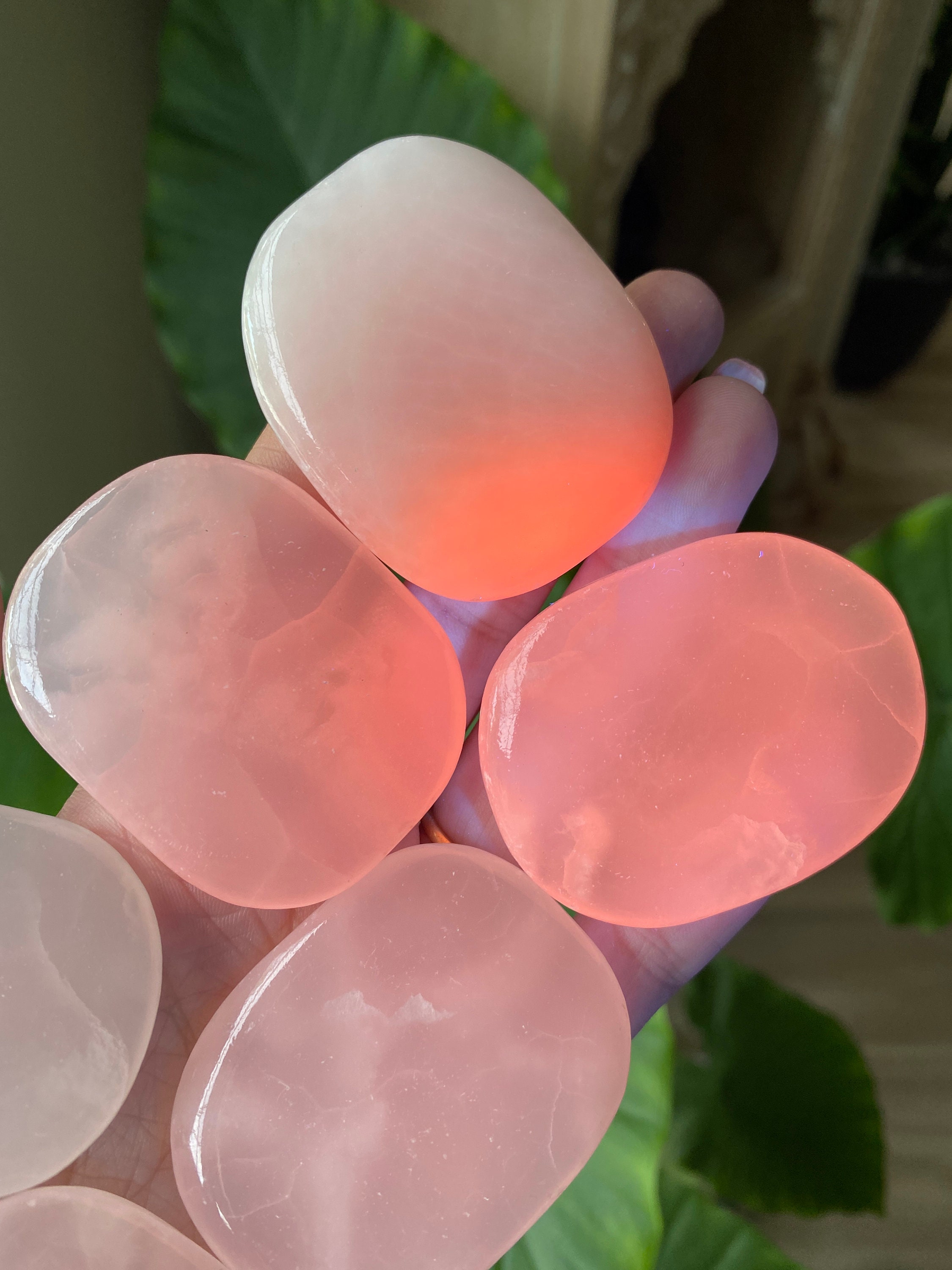 Pink Pakistani Calcite Palmstone Pink Calcite Calcite - Etsy UK