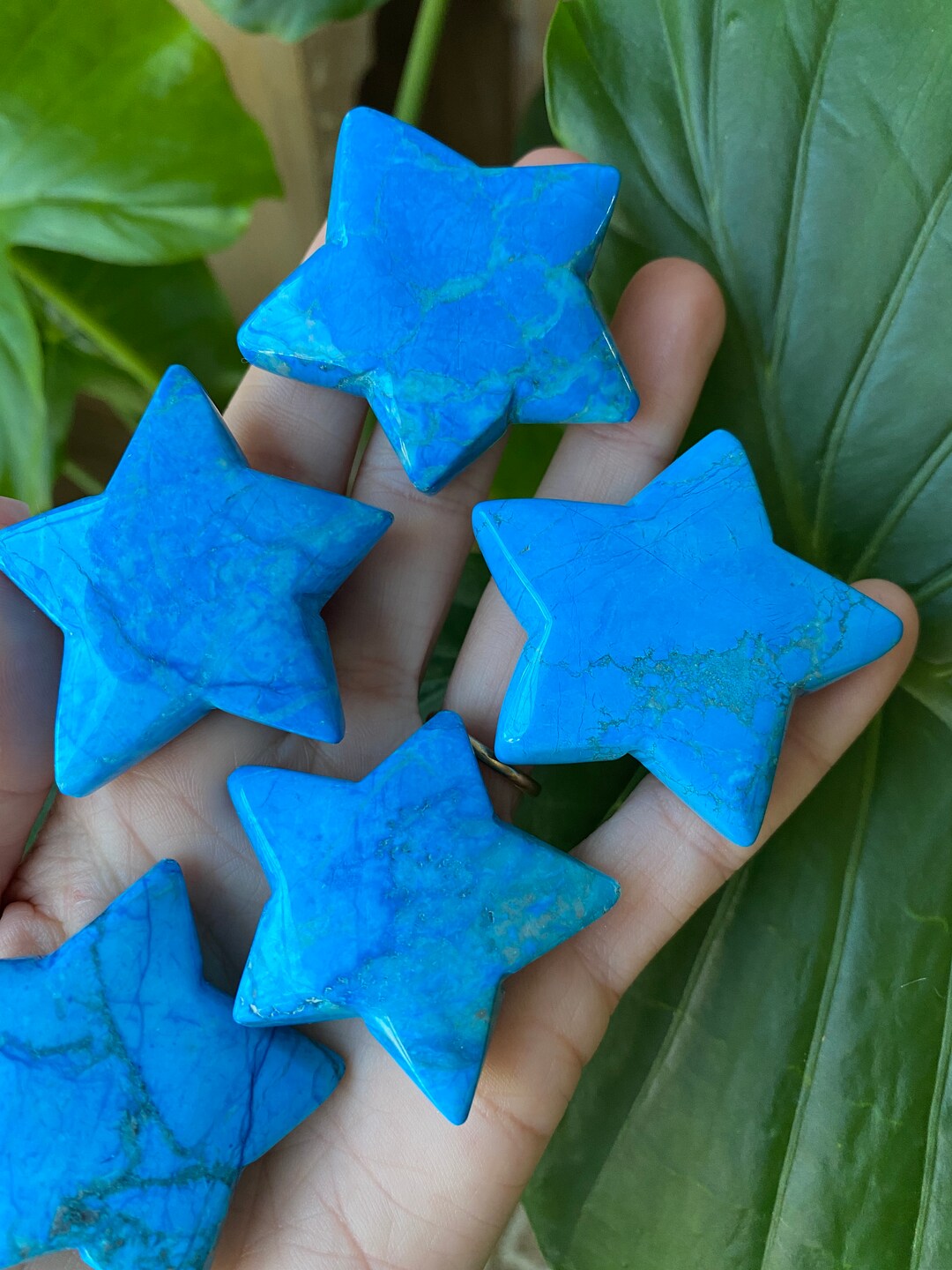 Blue Howlite Star, Crystal Star, Gemstone Star - Etsy