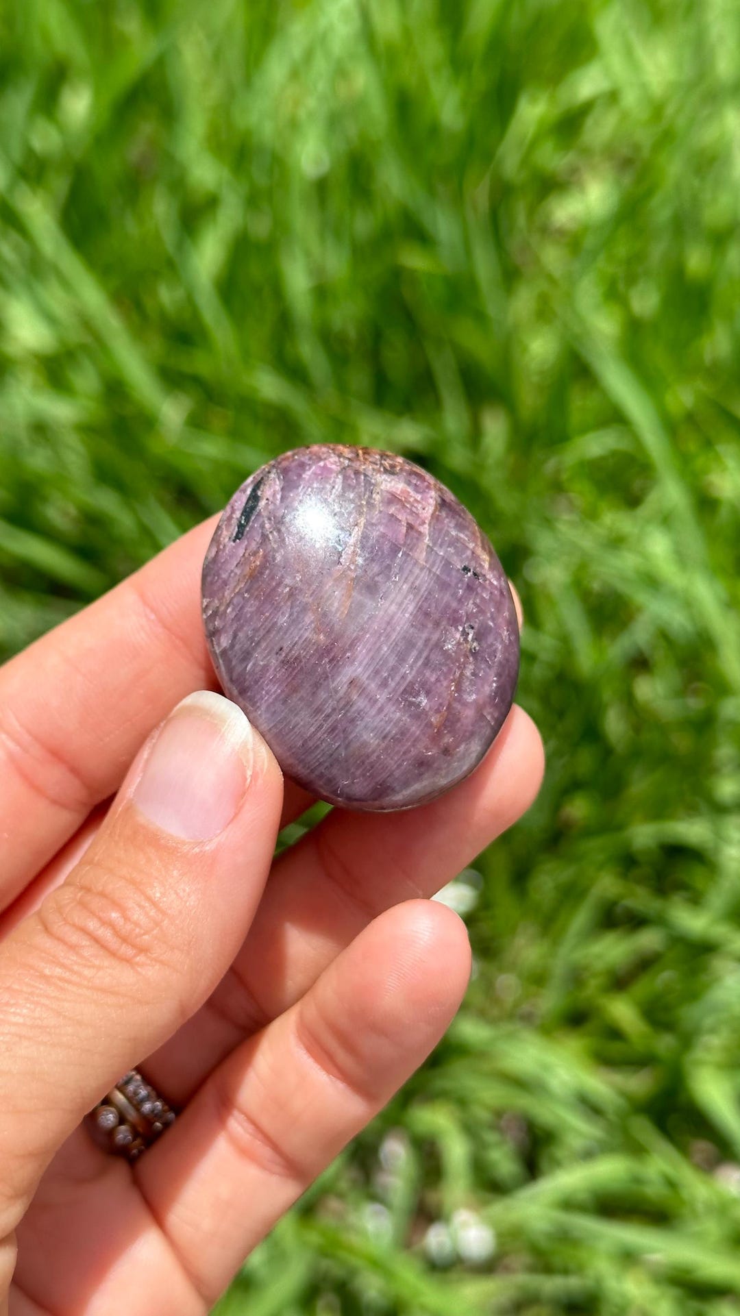 Ruby Palm Stone, Real Ruby From India - Etsy