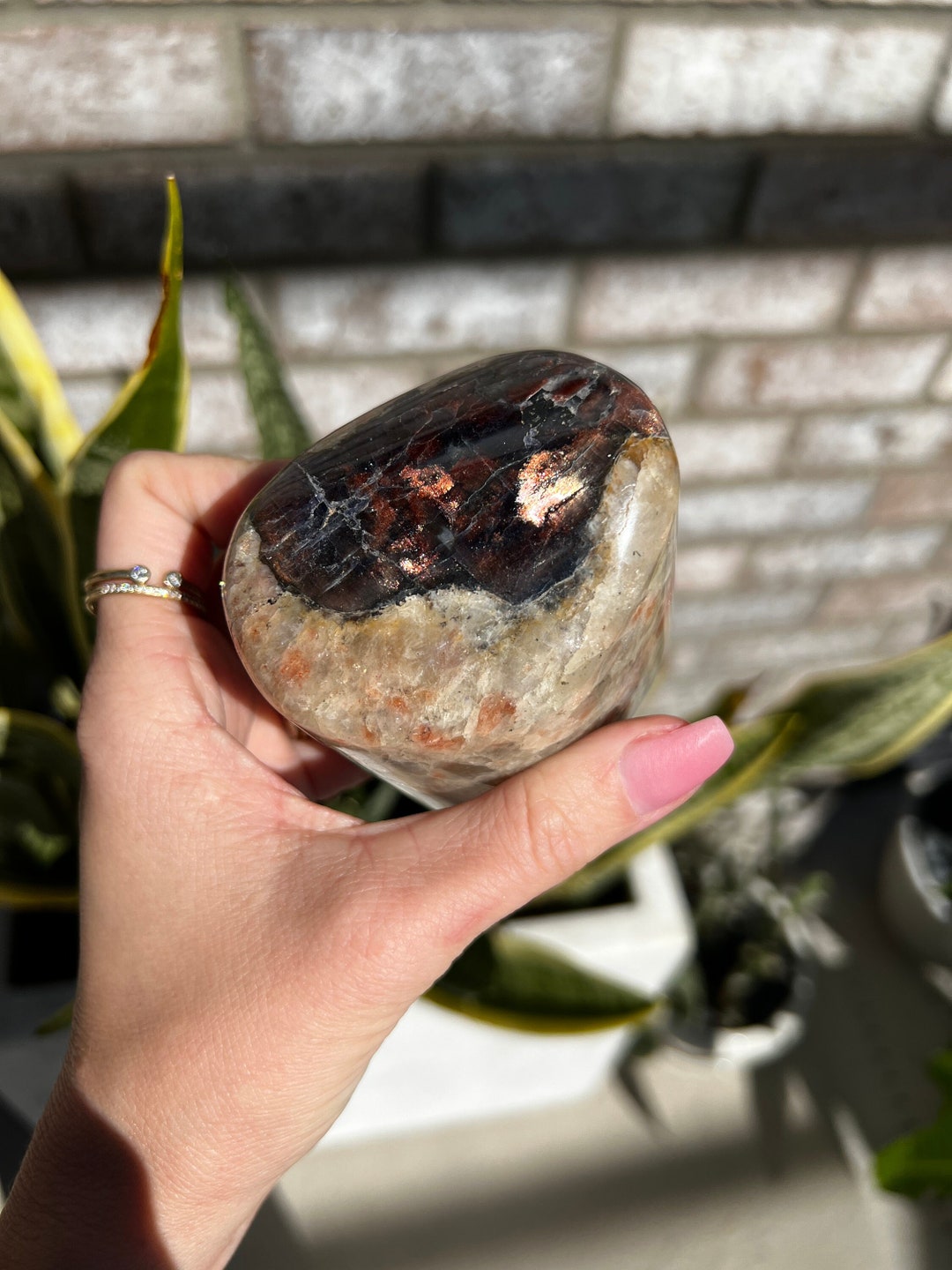 Rare Sunstone in Iolite Free Form - Etsy