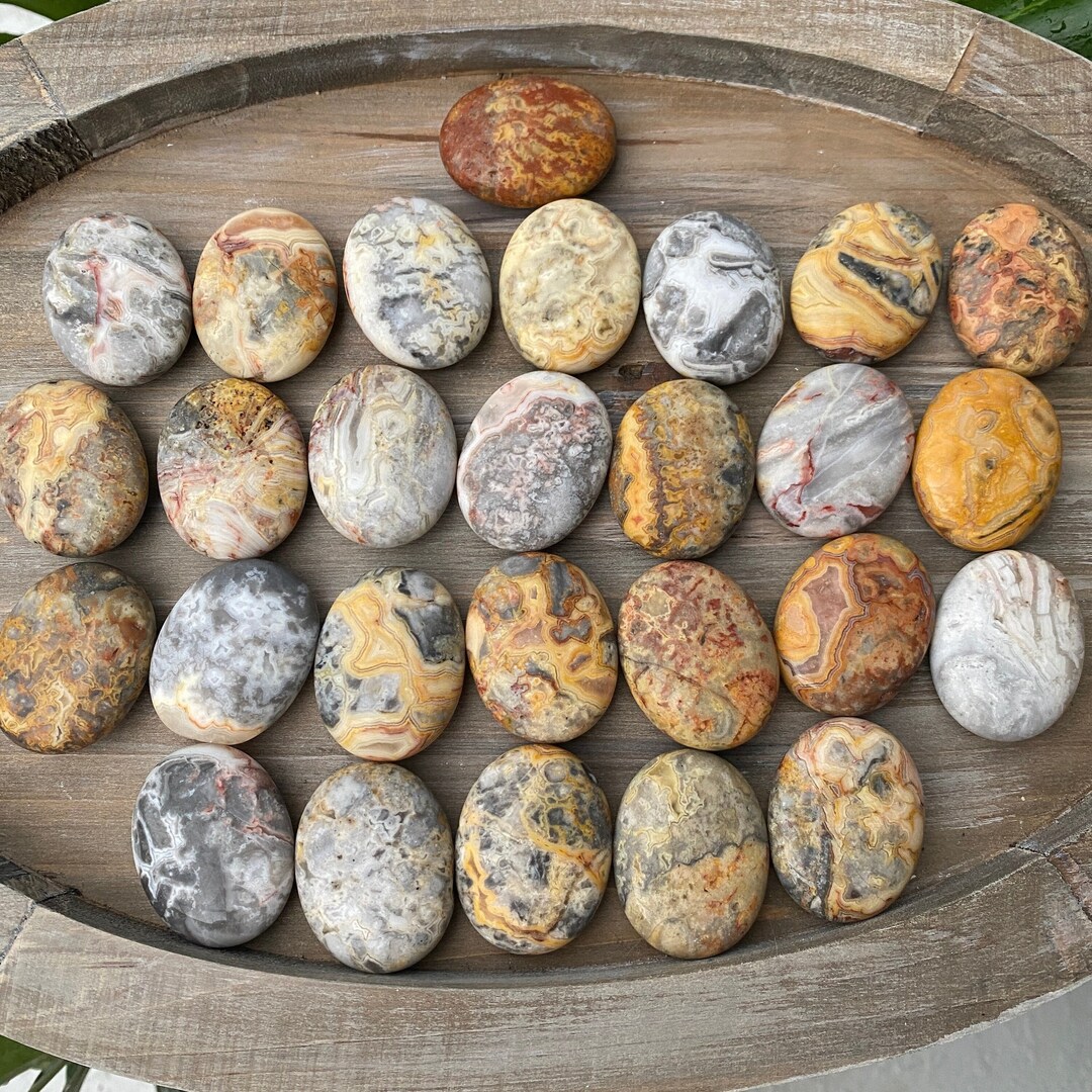Crazy Lace Agate Palm Stone, Palmstone, Small - Etsy