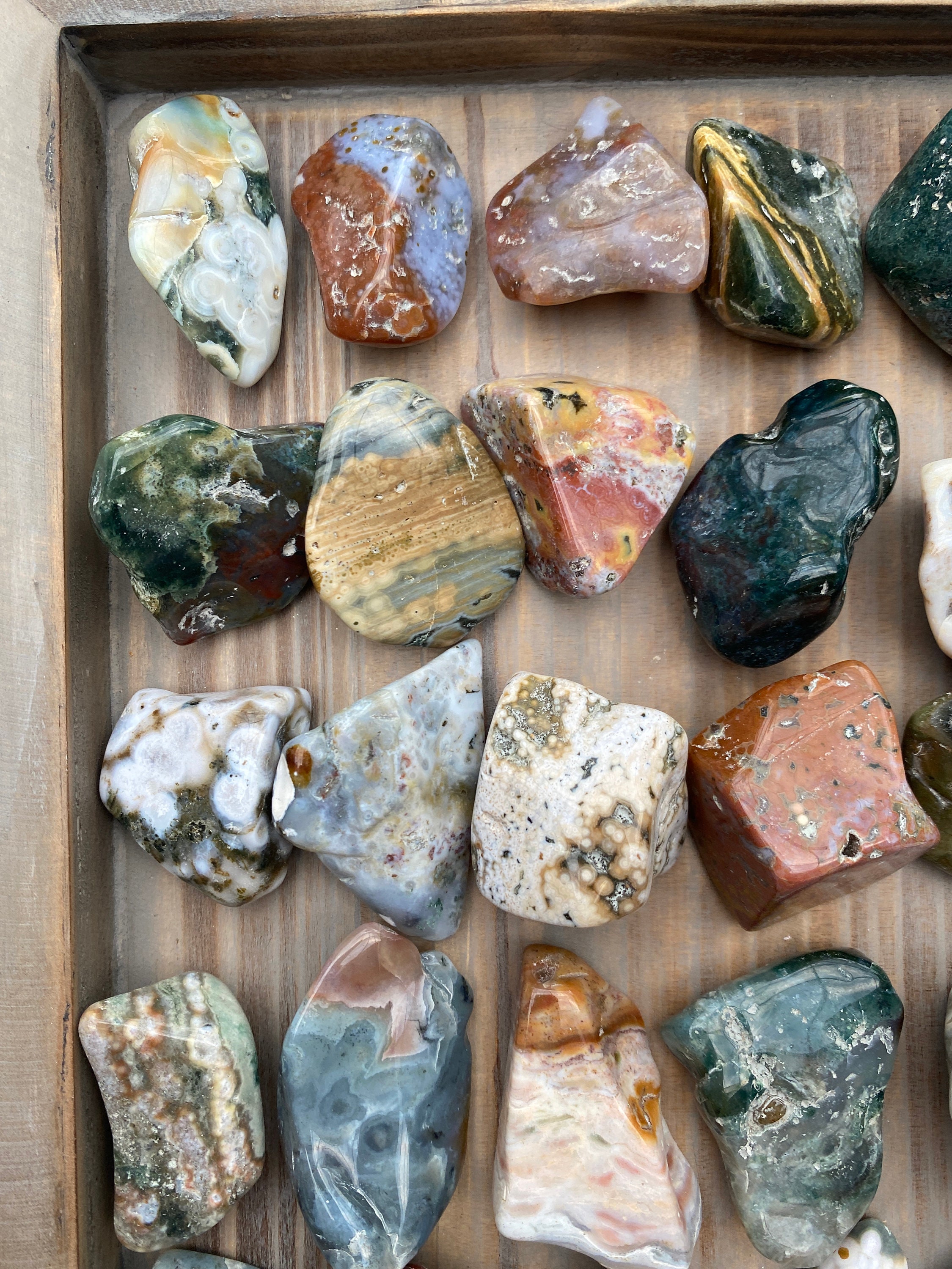 Rough tumbled ocean jasper ocean jasper chakra stone | Etsy