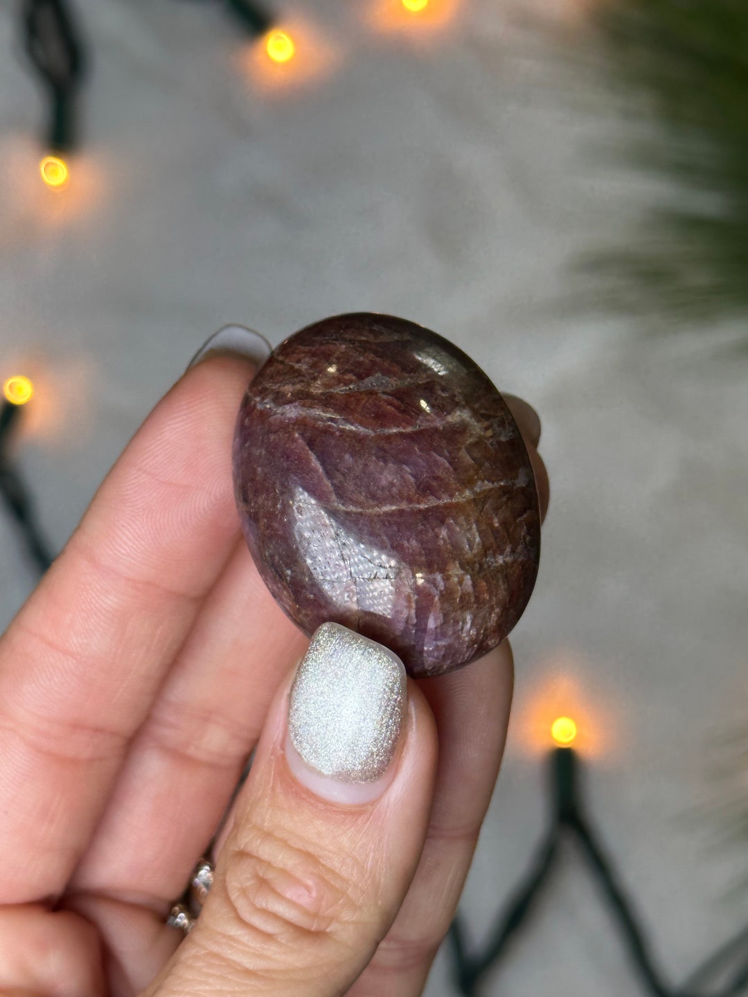 Ruby Palm Stone, Uv Reactive - Etsy