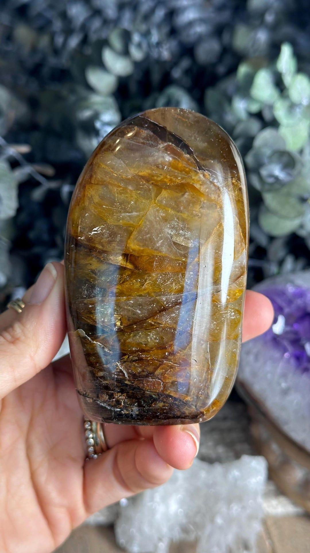 Golden Healer Free Form, Yellow Hematoid Quartz - Etsy UK