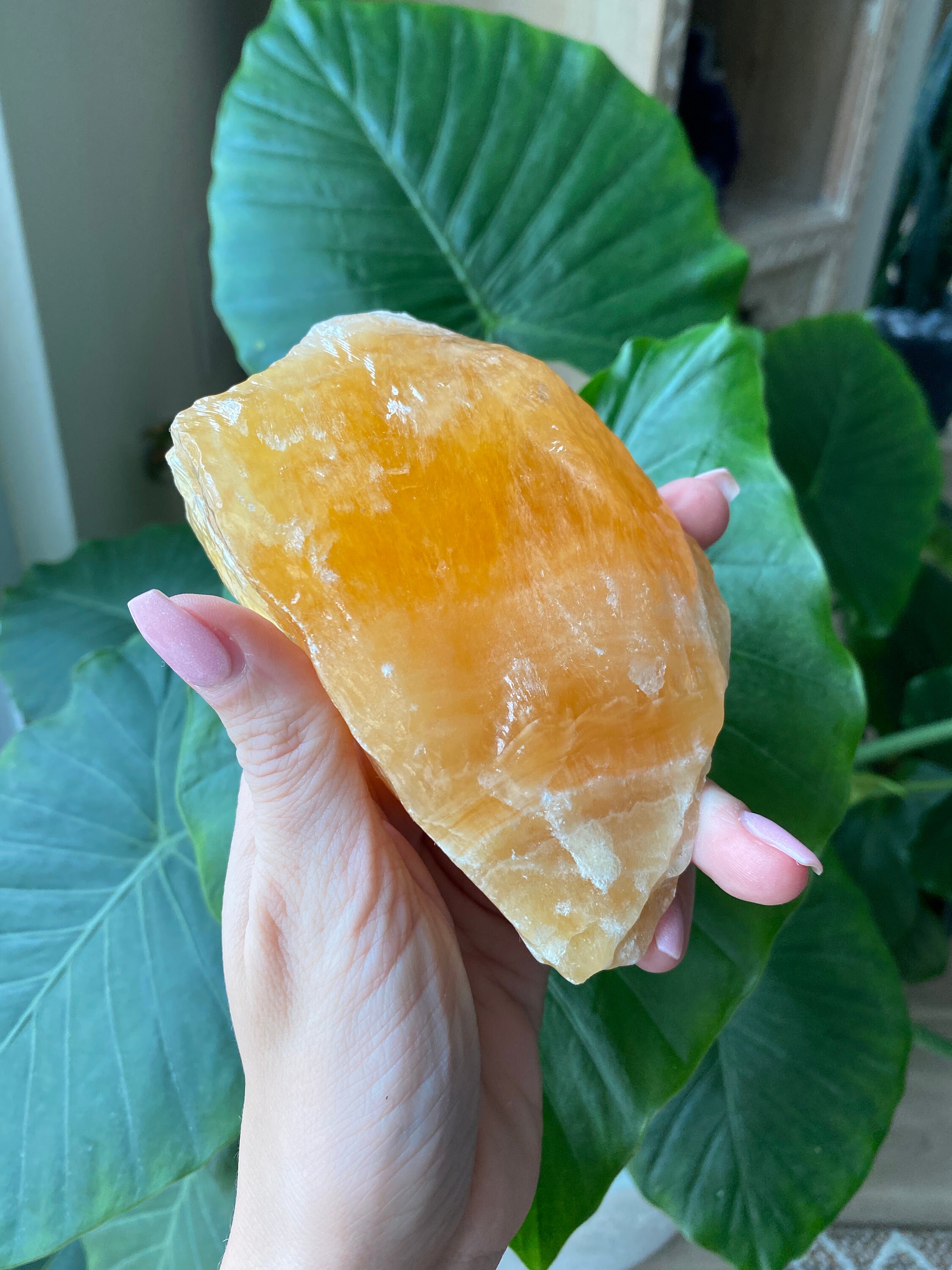 Orange calcite raw orange calcite chunk | Etsy