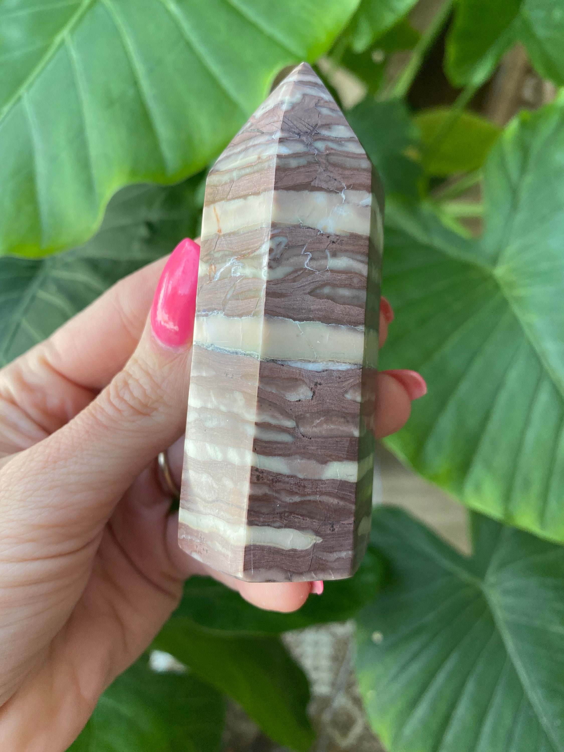 Kununurra zebra stone Jupiter jasper tower point | Etsy