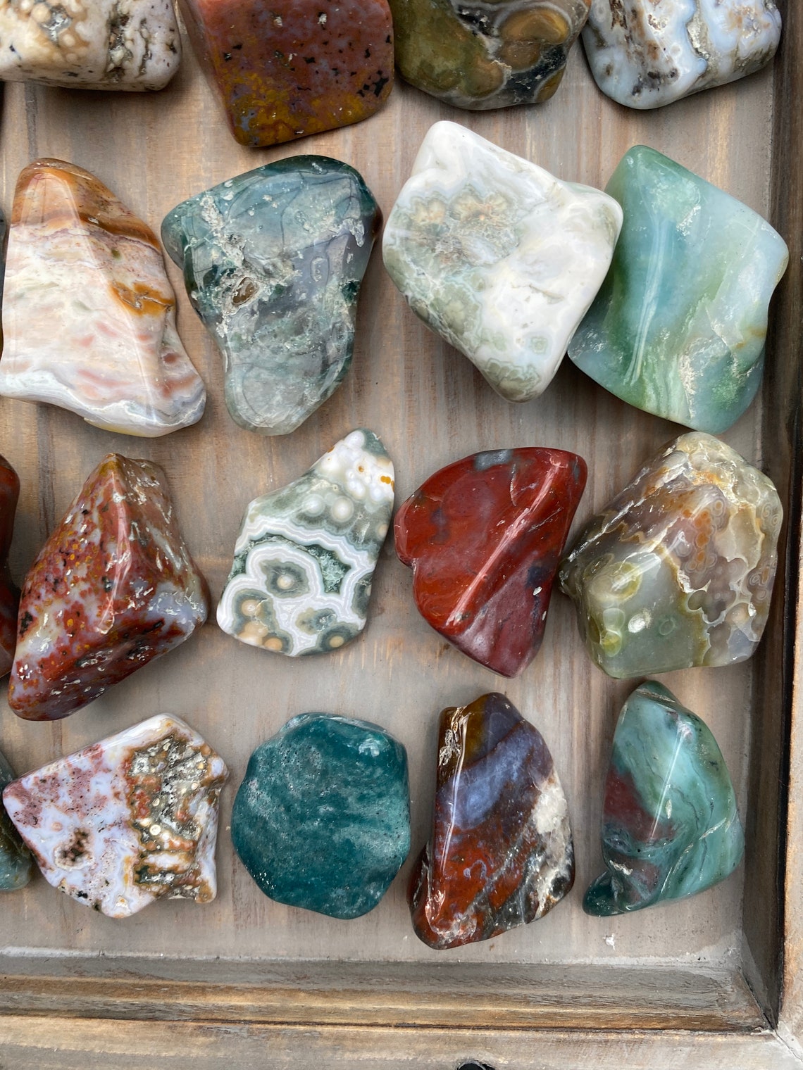 Rough tumbled ocean jasper ocean jasper chakra stone | Etsy