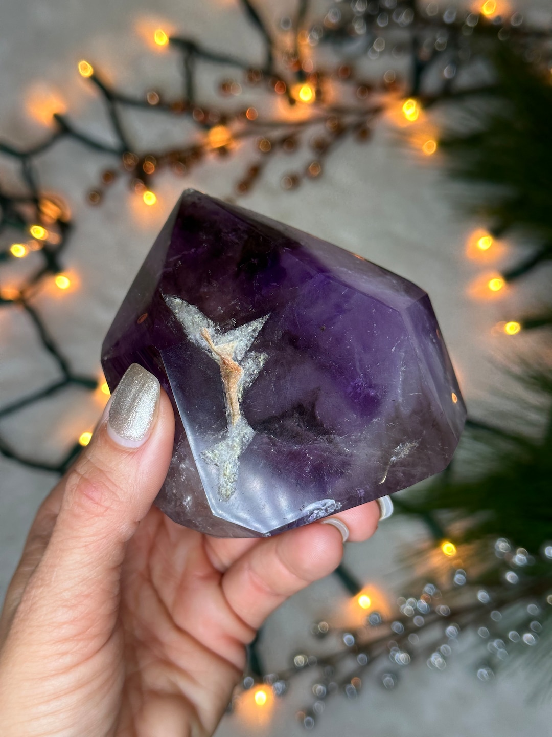 Phantom Amethyst Mosaic Tower Crystals Skeletal Amethyst - Etsy