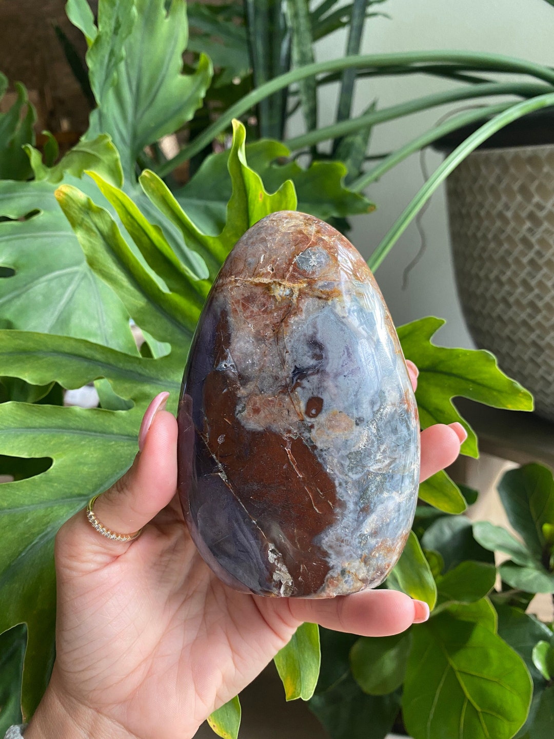 Violet Agate Free Form, Standing, Free Form, Healing Stone, Violet ...