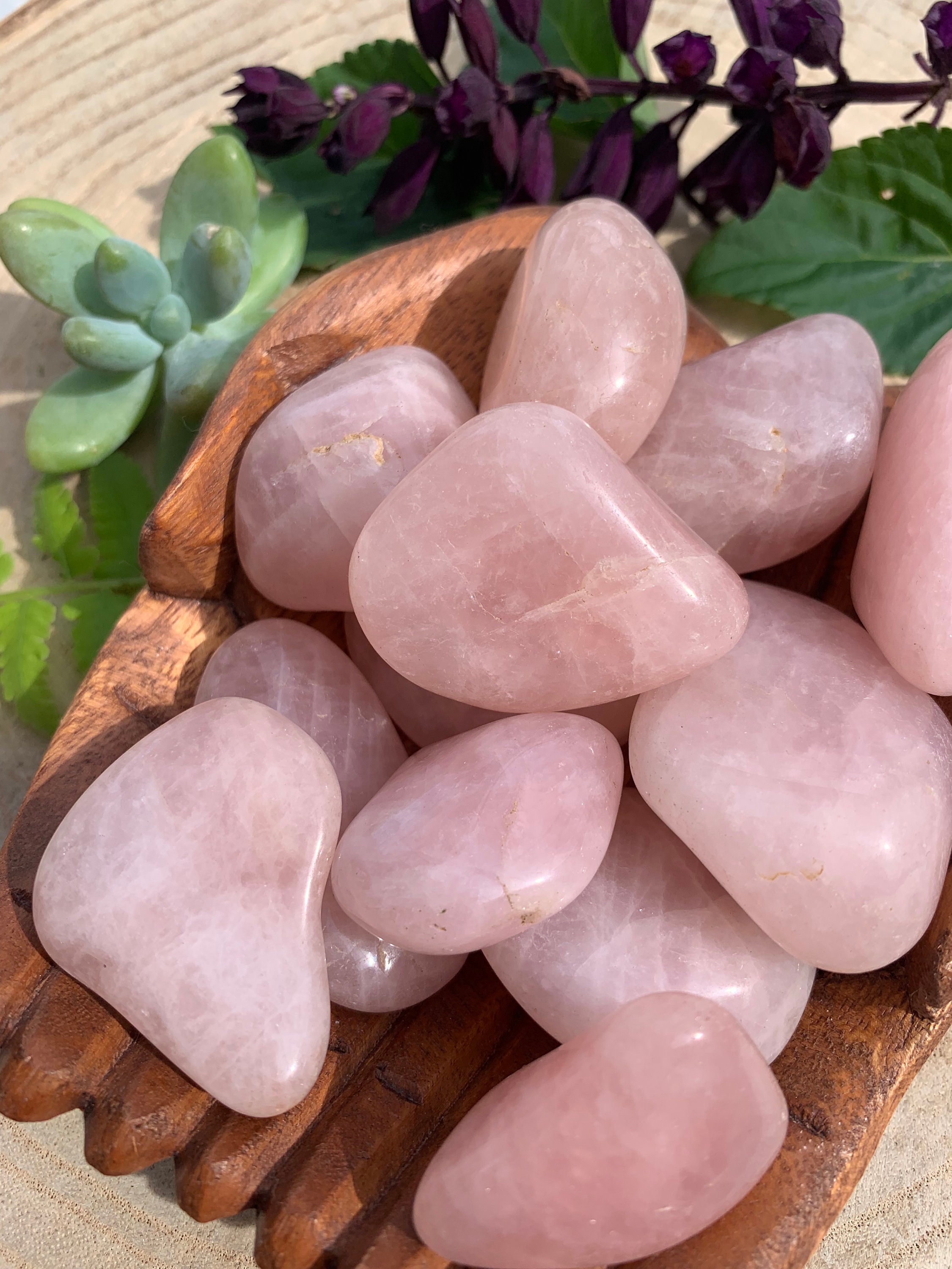 Tumbled Rose Quartz Rose Quartz Pebble Large Rose Quartz - Etsy