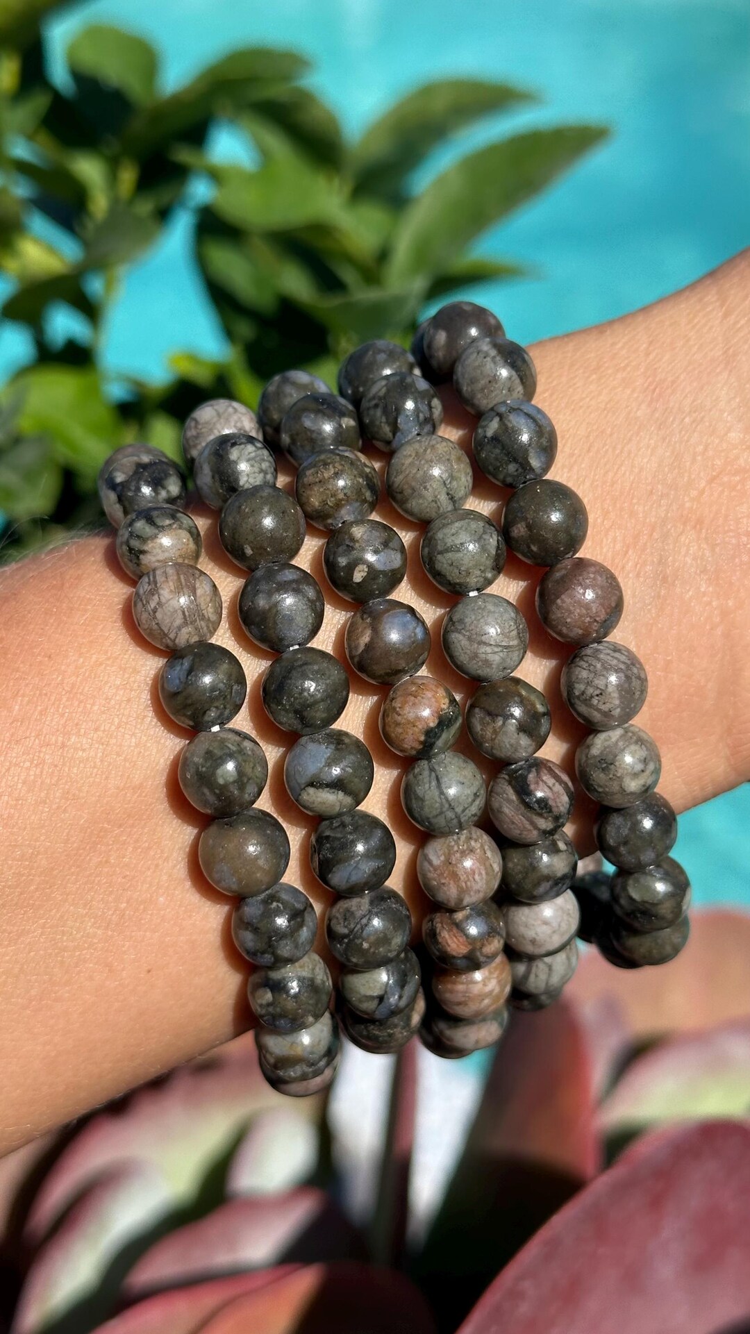 8mm Que Sera Round Bead Stretch Crystal Bracelet - Etsy