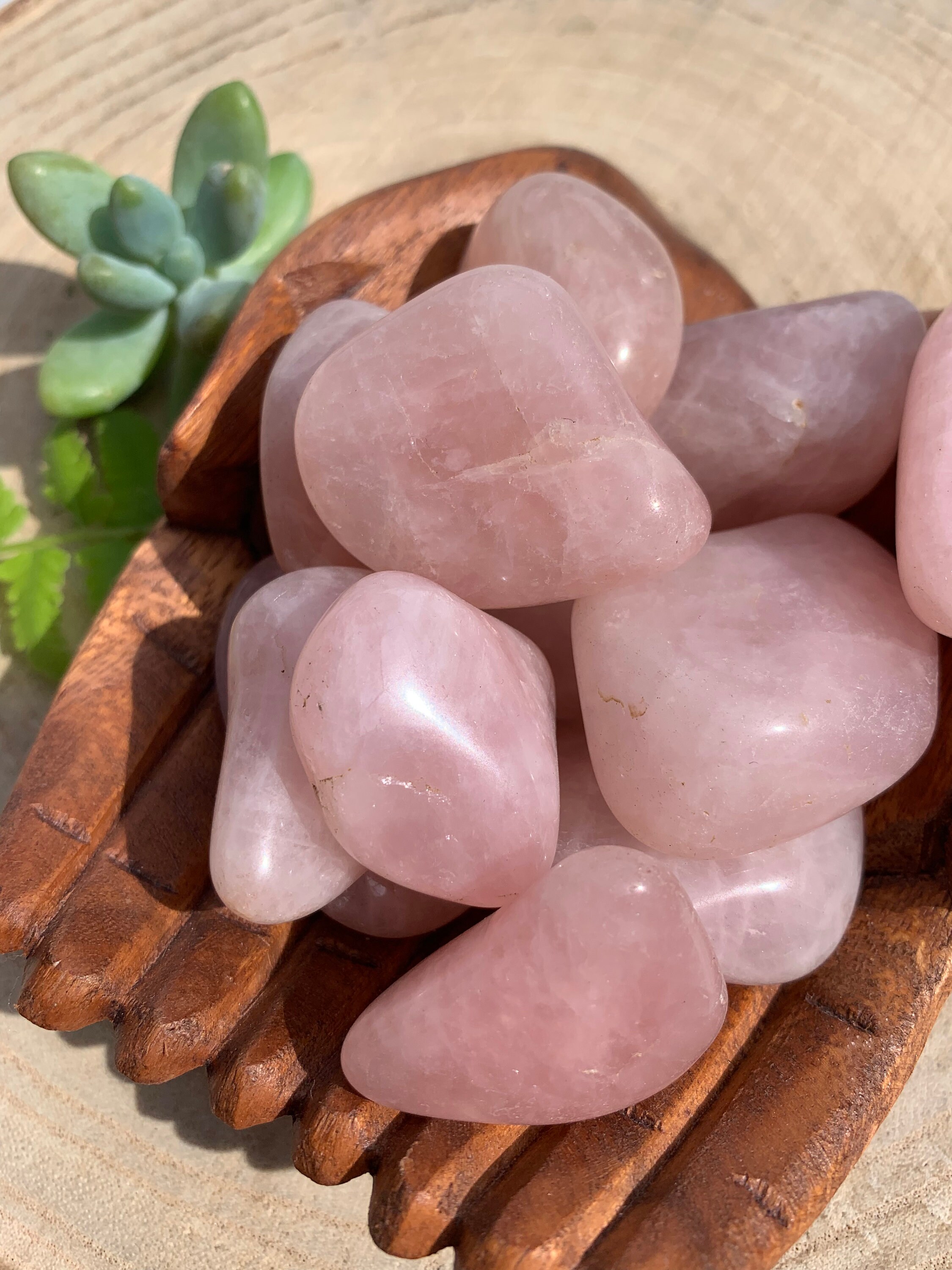 Tumbled Rose Quartz Rose Quartz Pebble Large Rose Quartz - Etsy