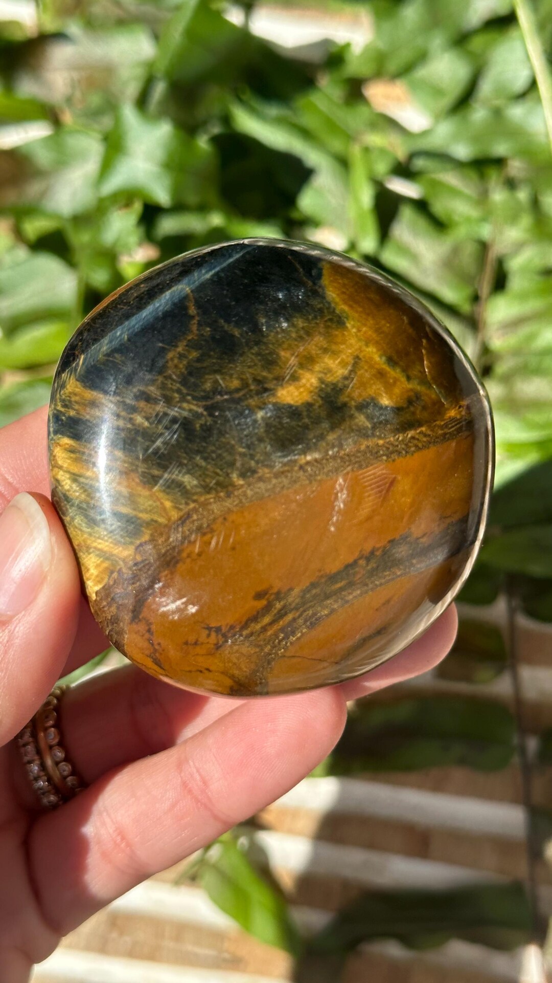 Tigereye Palmstone, Tiger’s Eye, Tiger Eye, Palm Stone - Etsy