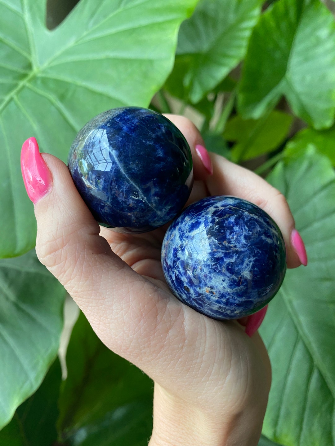 One Sodalite Sphere, Orb, 40mm Sphere, Blue Sodalite - Etsy