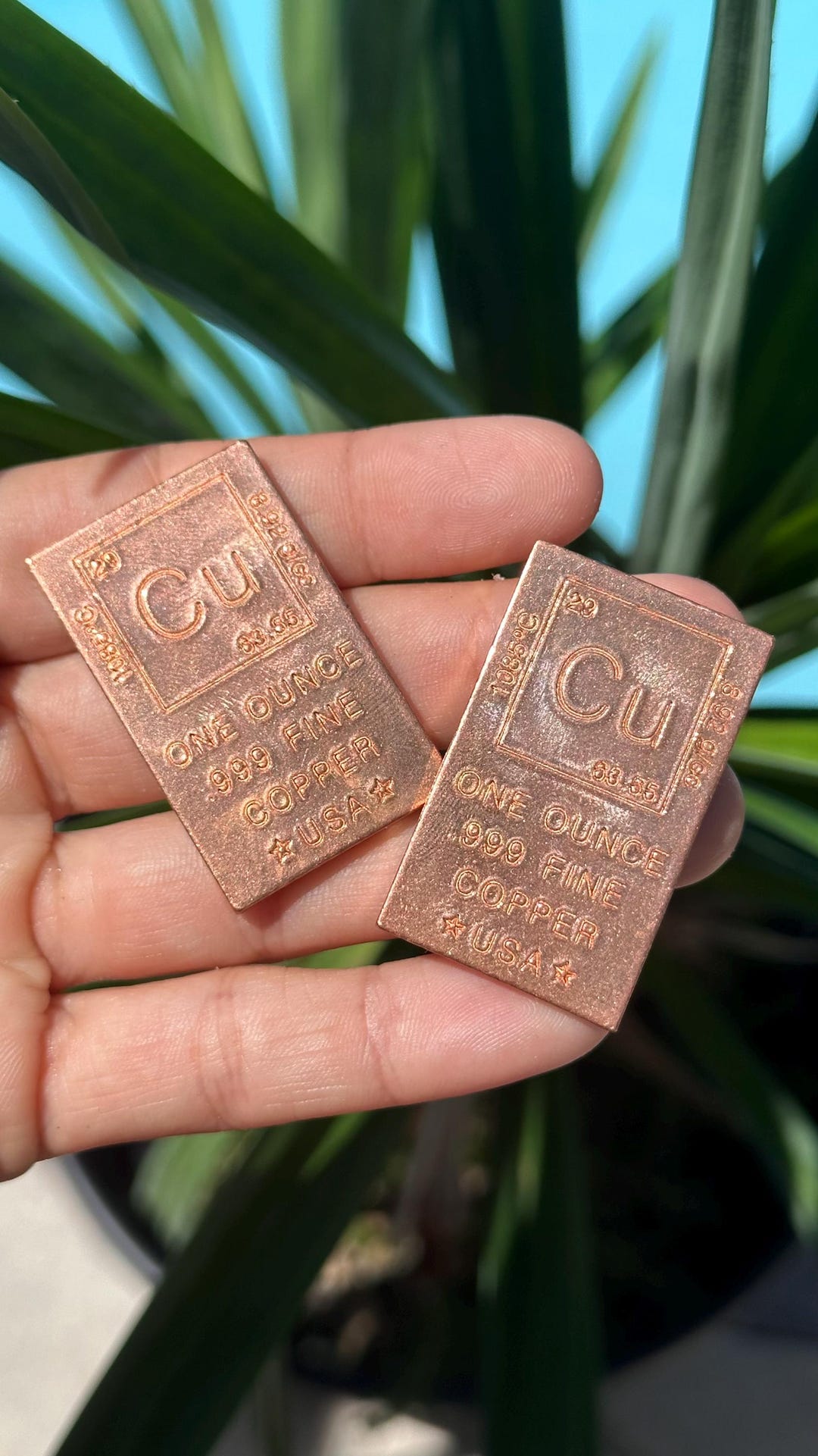 One Ounce .999 Fine Copper Bar - Etsy