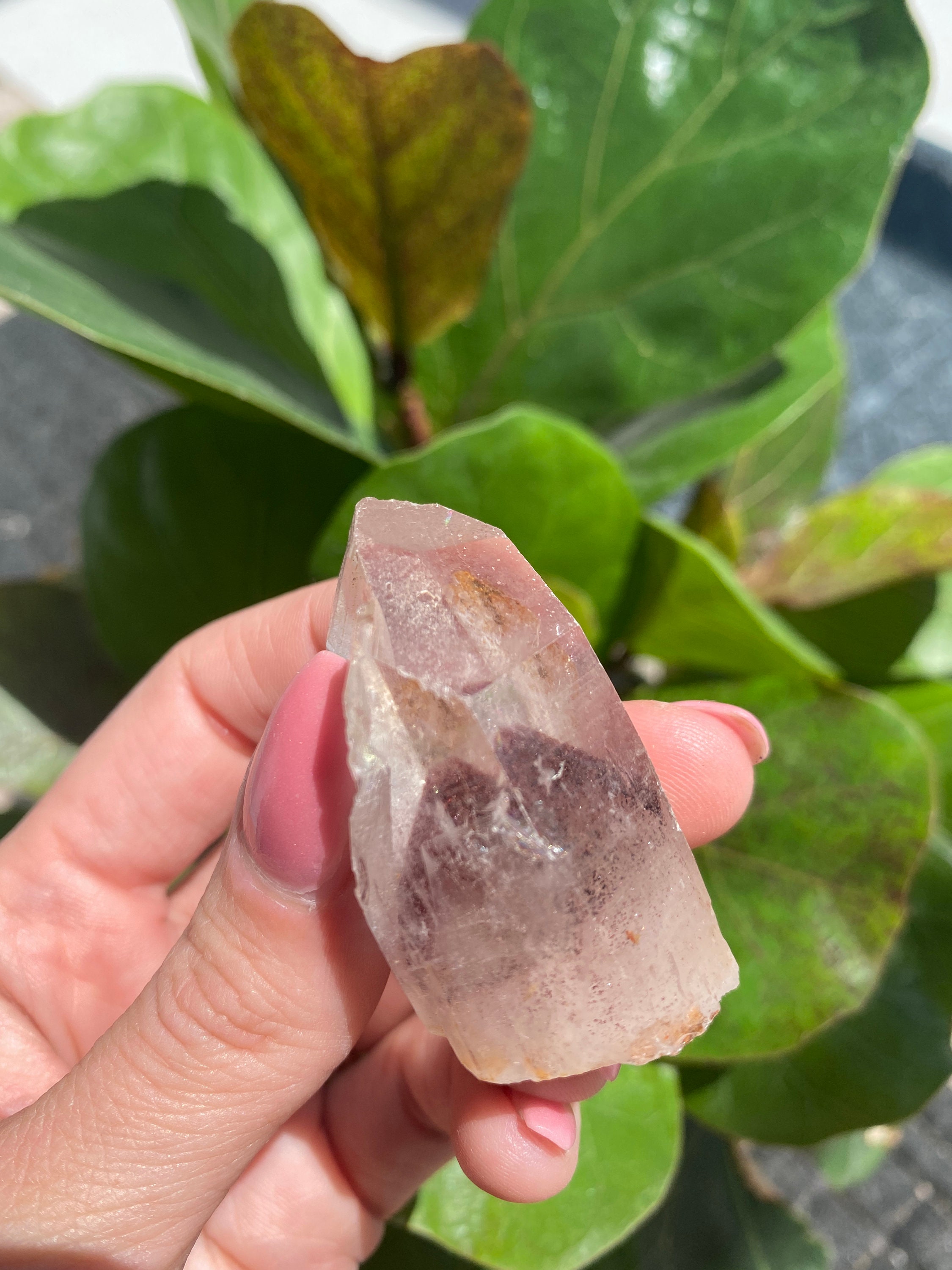 Raw lepidocrocite phantom quartz cluster | Etsy