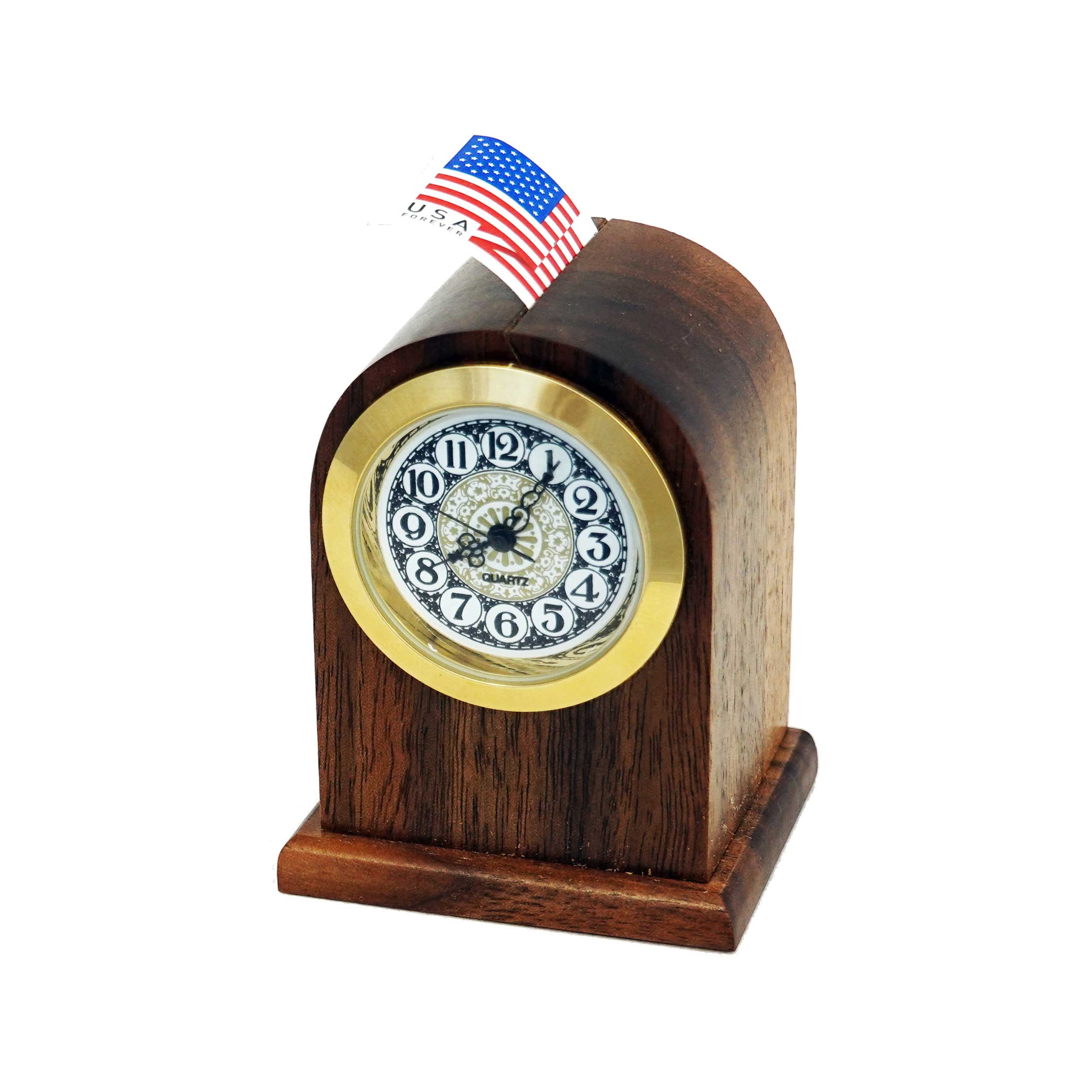 Clock Stamp Dispenser Round Top Walnut - Etsy