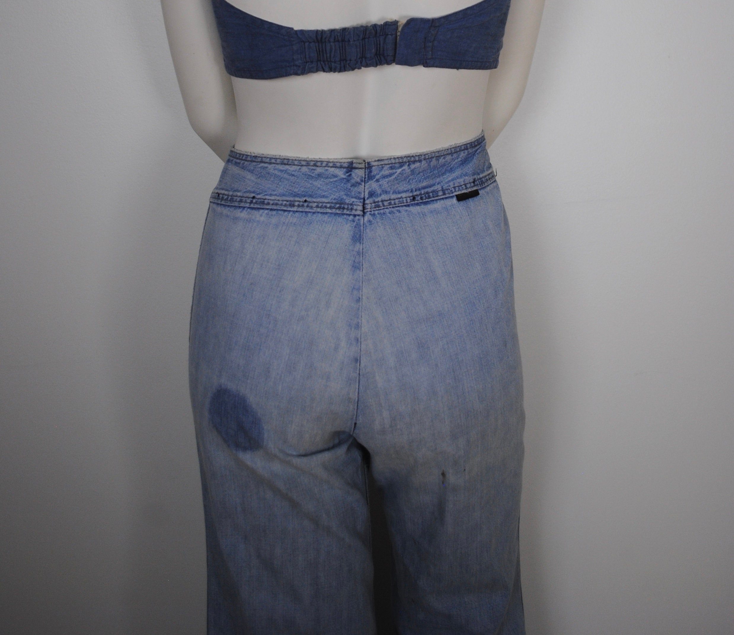 70s Wrangler Jeans - Vintage 1970s Double Front Zipper Denim 70s Wrangler Jeans - Vintage 1970s Double Front Zipper Denim