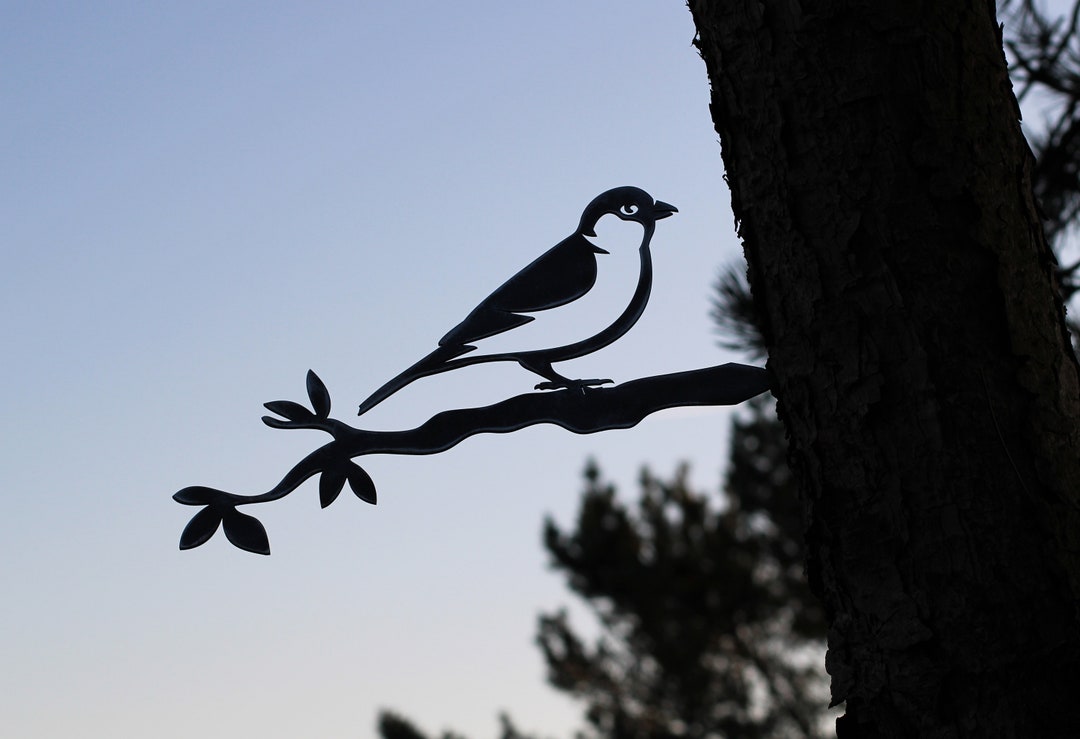 Sparrow Metal Tree Art Metal Bird Garden Home Decoration - Etsy