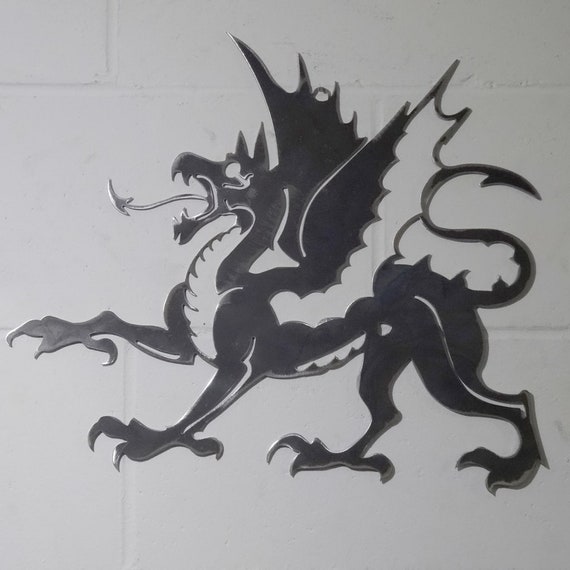 Medieval Mythical Dragon Wall Art Solid Mild Steel Metal Hand | Etsy
