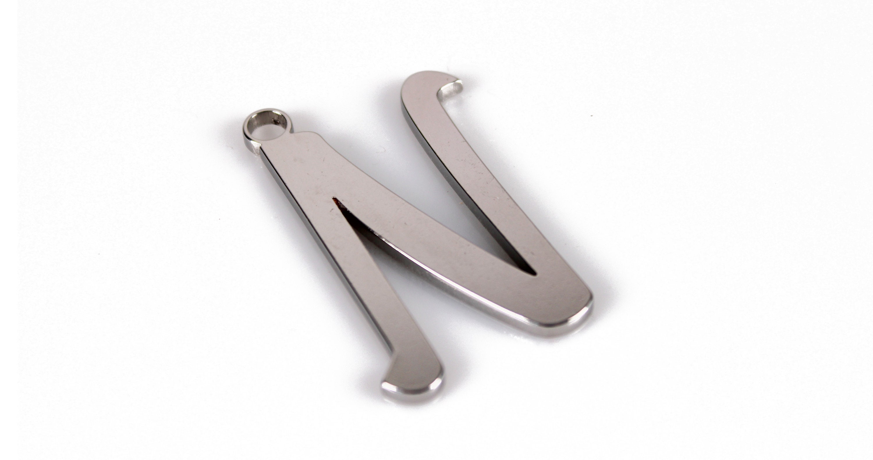 Letters of the Alphabet Stainless Steel Keyrings - Etsy UK