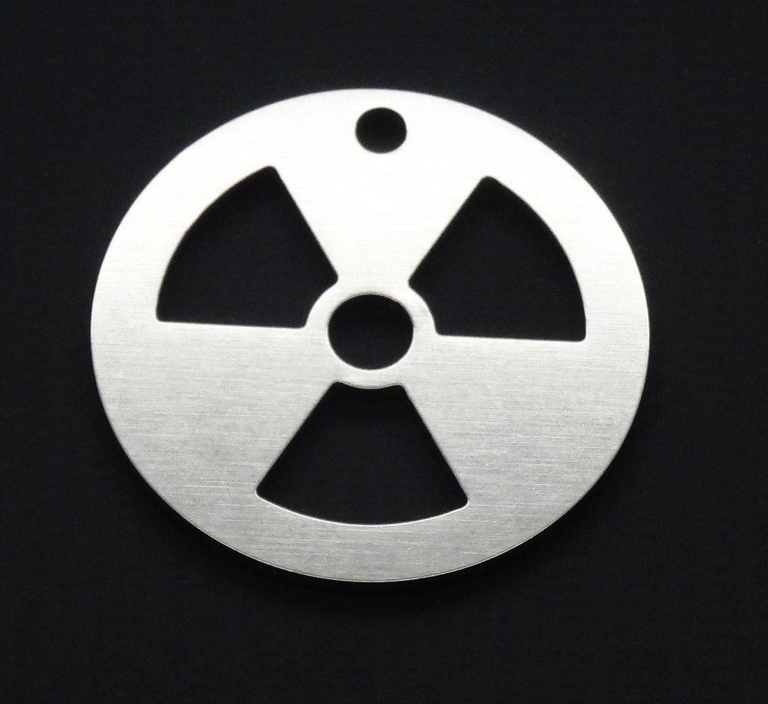 Radioactive Radiation Hazard Nuclear Keyring Schlüsselring Porte-clés ...