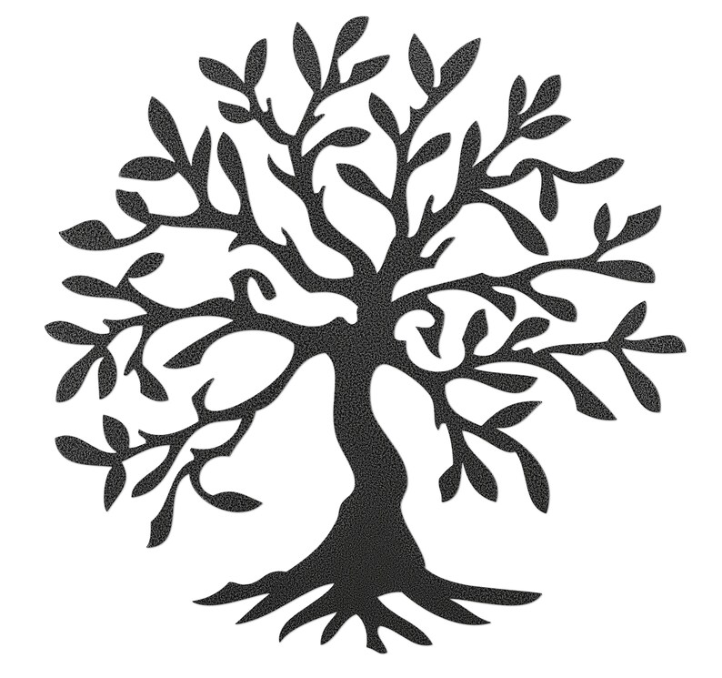 Antique Silver Finish Rustic Style Tree of Life Solid Steel - Etsy