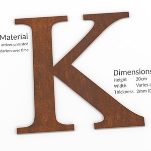 Rusty Metal Letters, Numbers, Symbols Font Custom Name or Words Rustic ...