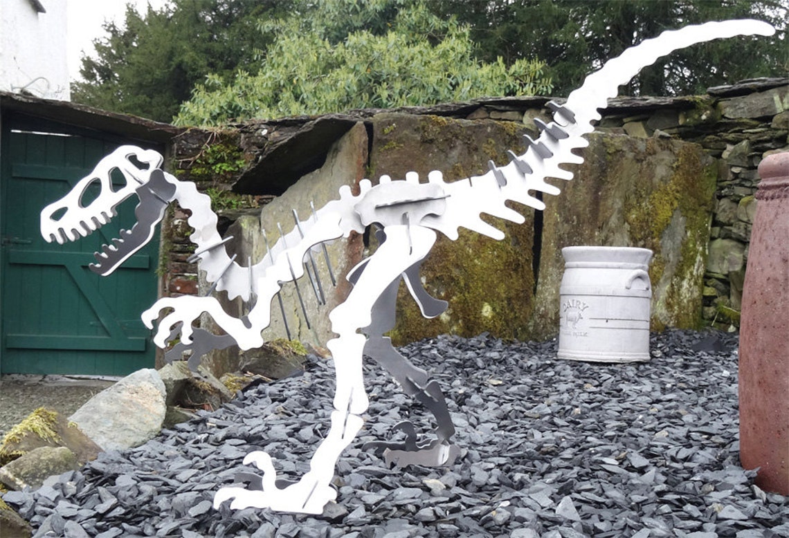 Metal Steel Velociraptor raptor Large Dinosaur Kit Model - Etsy