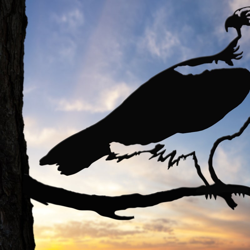 Hawk Metal Art Sculpture - Etsy