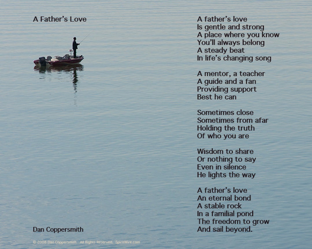 Fathers Day Poem, A Father's Love, Fathers Day Poetry, Father's Day ...