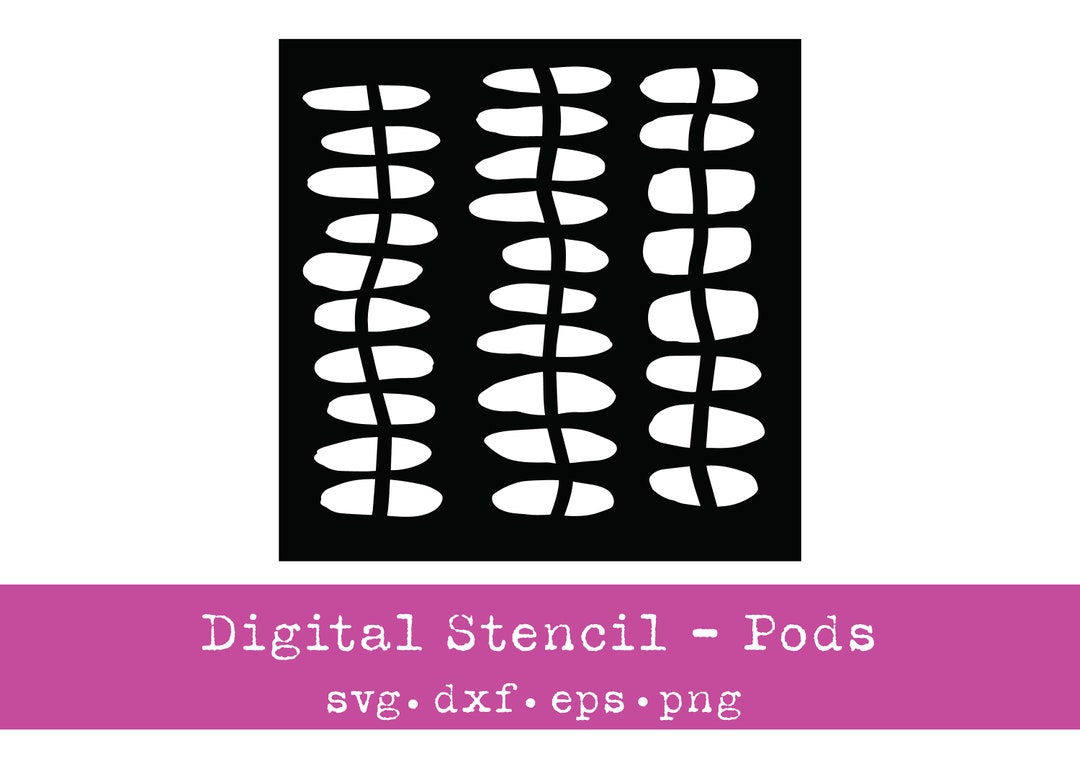 Digital Stencil | Pods Pattern | SVG | Vector File - Etsy