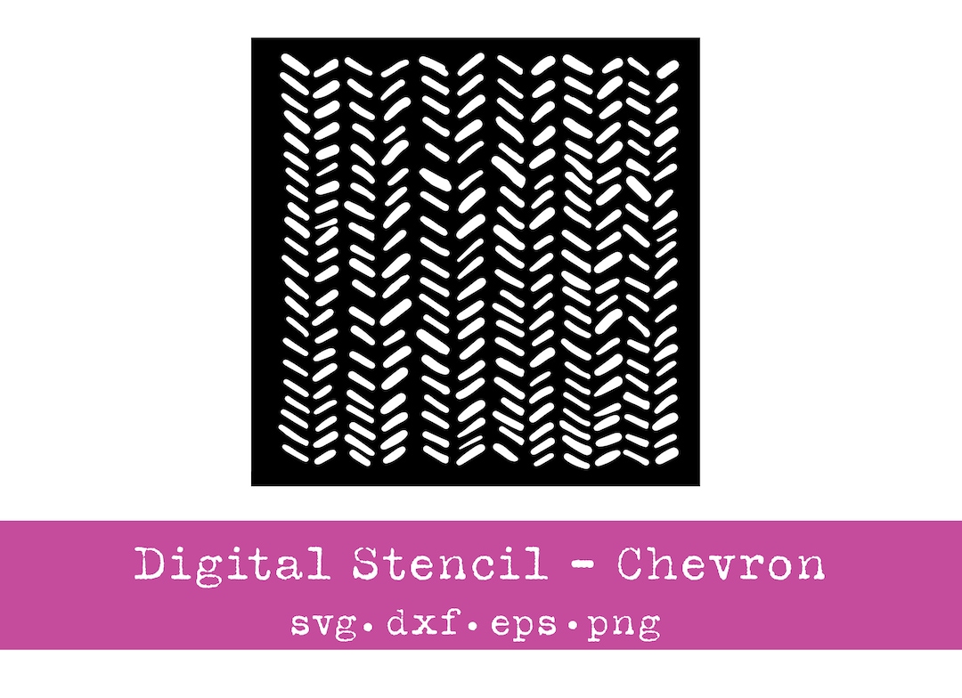 Digital Stencil | Chevron Pattern | SVG | Vector File - Etsy