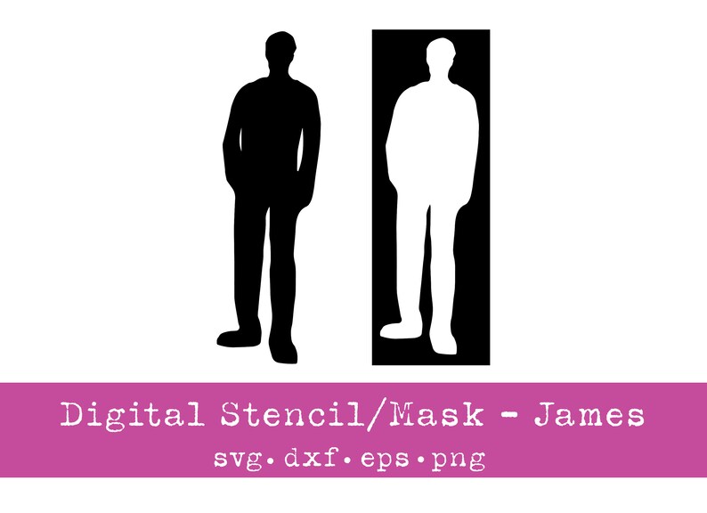 Plantilla digital / Máscara de hombre / SVG / Archivo - Etsy México