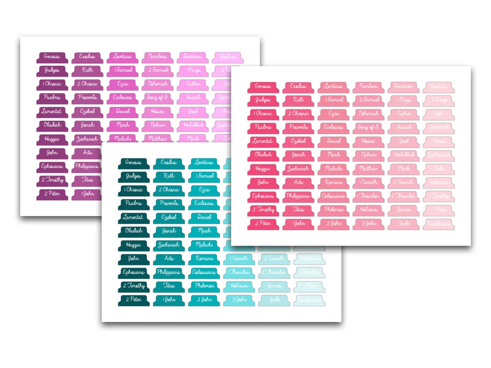 Printable Bible Tabs ENGLISH - Dividers - Digital - Etsy