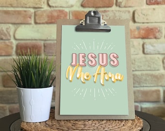 Jesus Me Ama - Etsy