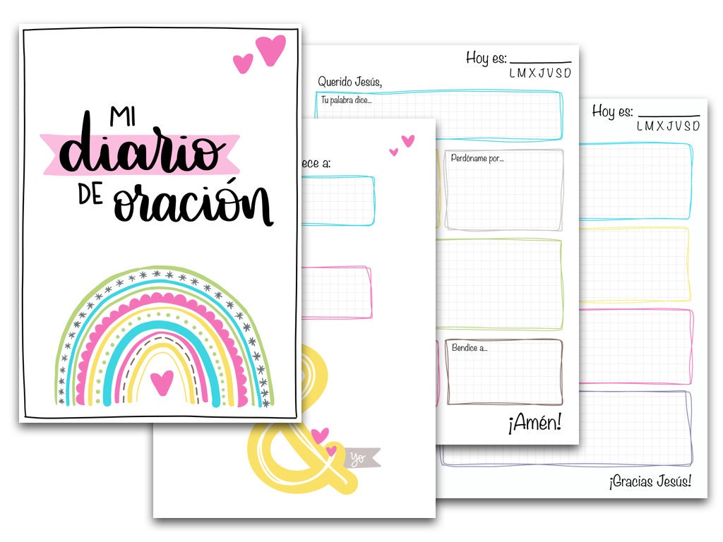 Diario de oración para niñas - Diario de oración para imprimir ...
